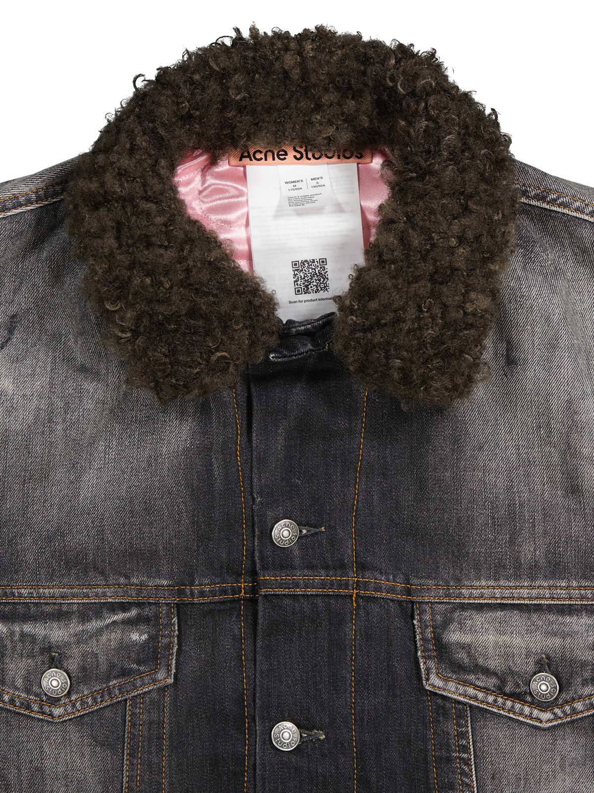 Acne Studios - Denim Fur Trim Jacket - Paul & friends